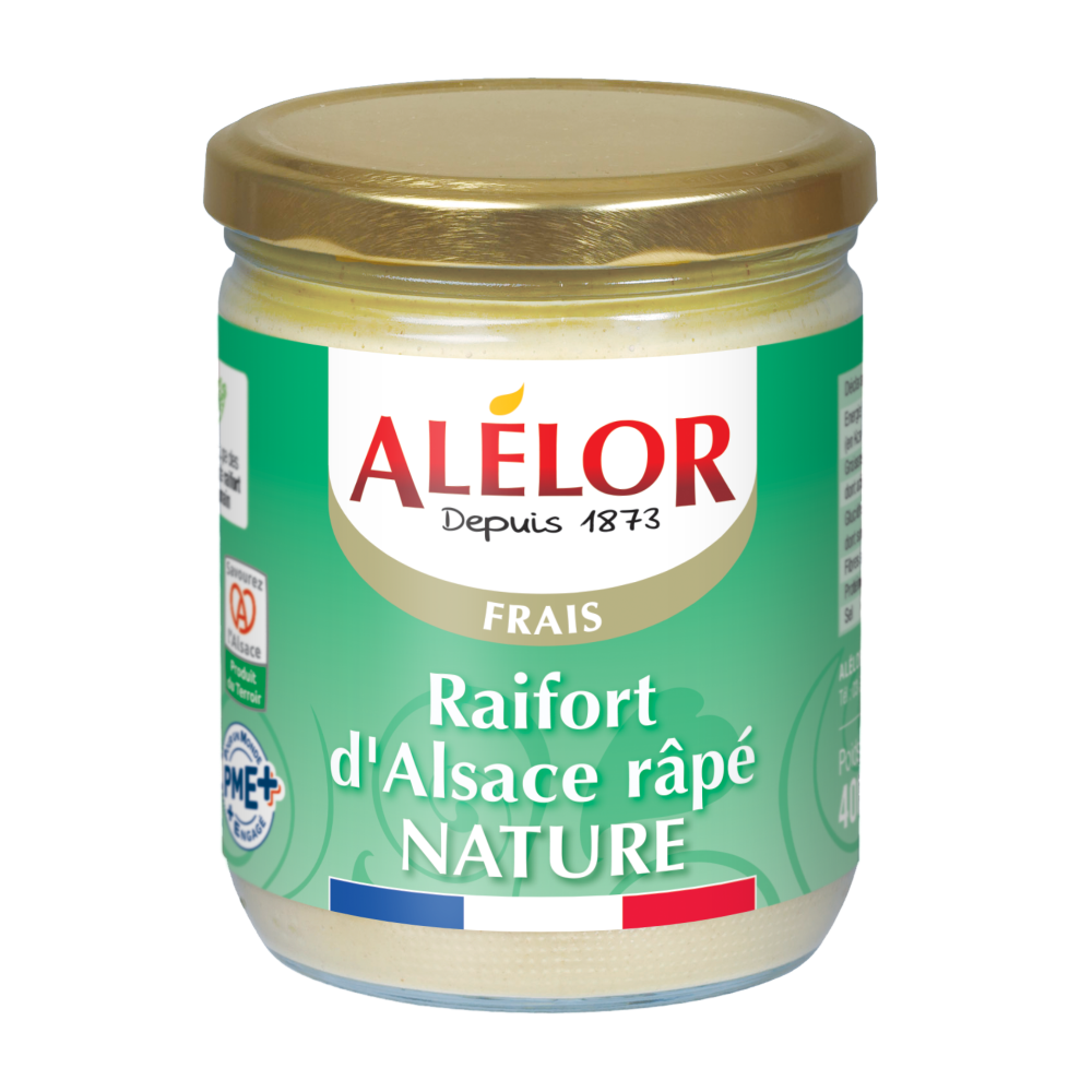 Raifort d'Alsace râpé Nature - La Boutique des Condiments