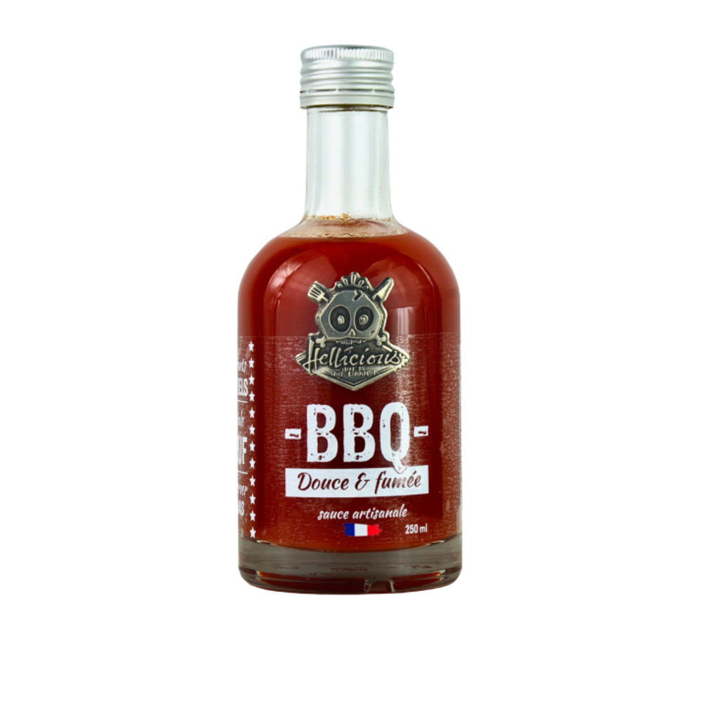 Sauce Barbecue Douce & Fumée - HELLICIOUS - La Boutique des Condiments