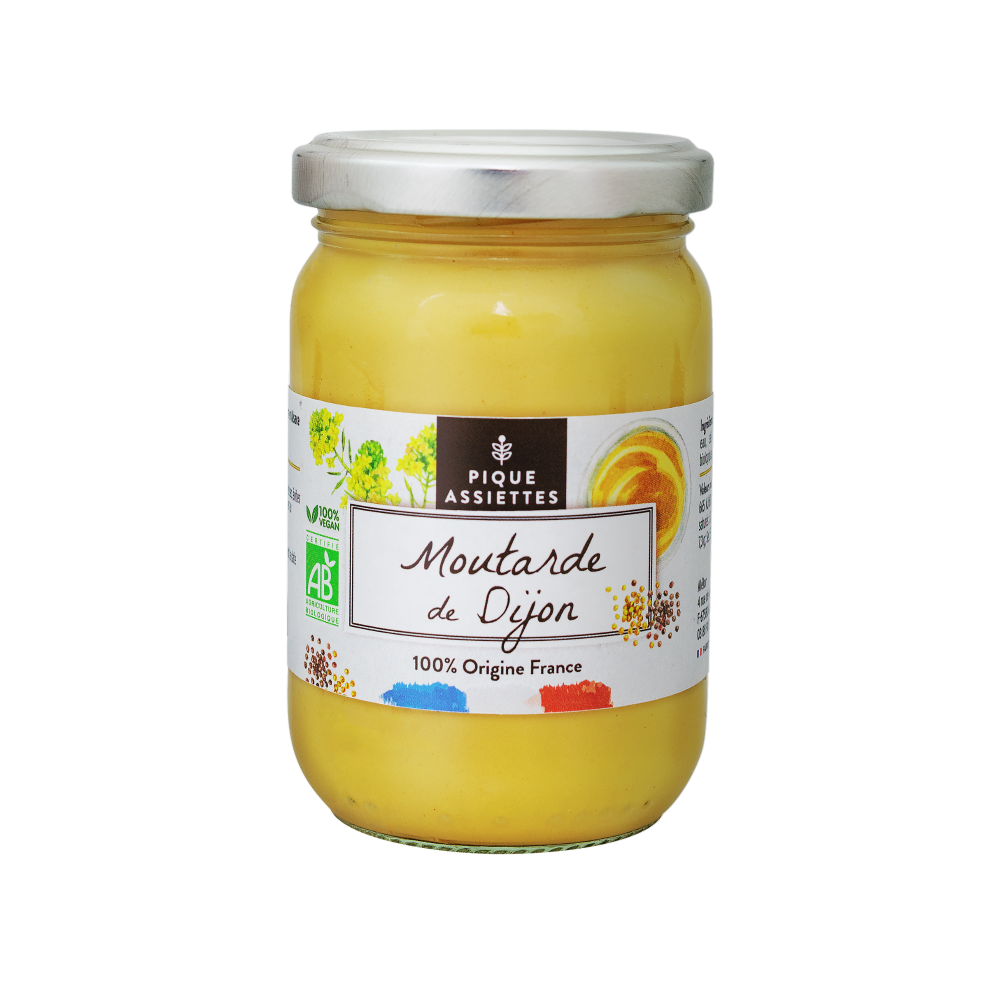 Moutarde de Dijon Bio 100% Origine France - PIQUE ASSIETTES - La ...
