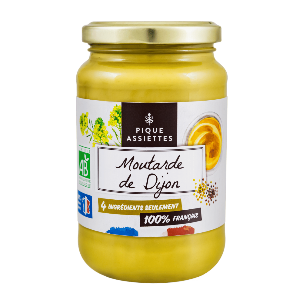 Moutarde de Dijon Bio 100% Origine France - PIQUE ASSIETTES - La ...
