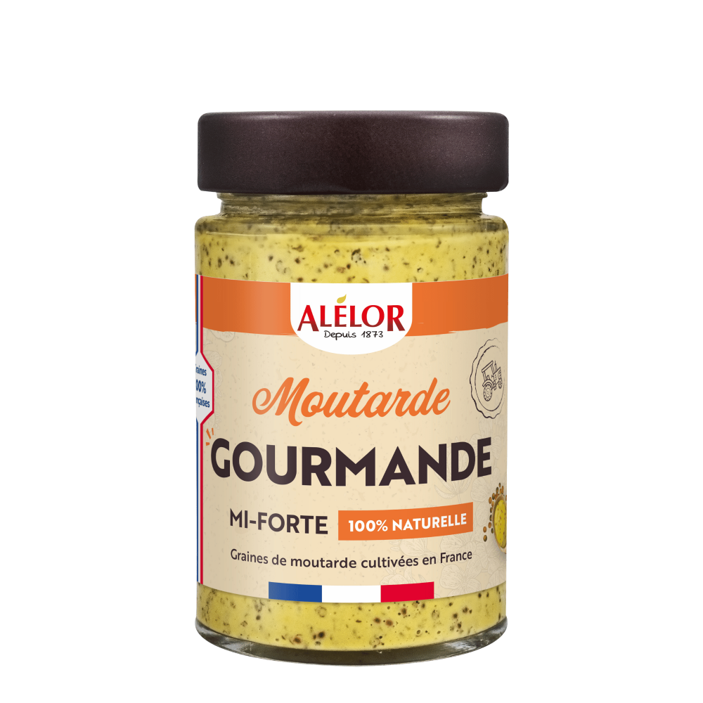 Moutarde Gourmande (Mi-Forte en Grains 100% Naturelle) - La Boutique ...