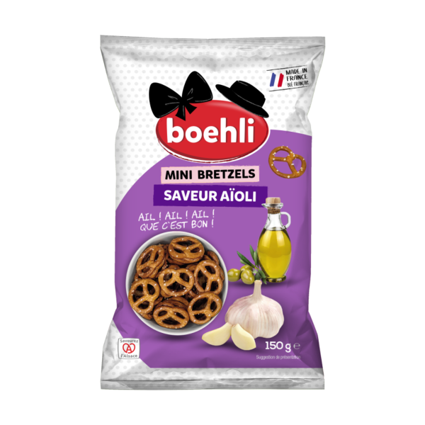 Mini Bretzels Saveur Aïoli BOEHLI - La Boutique des Condiments