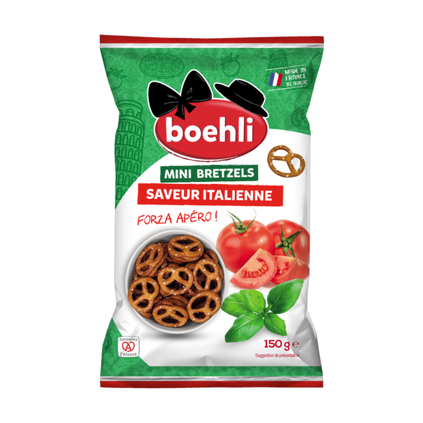 Mini Bretzels Saveur Italienne BOEHLI - La Boutique des Condiments