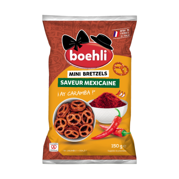 Mini Bretzels Saveur Mexicaine BOEHLI - La Boutique des Condiments