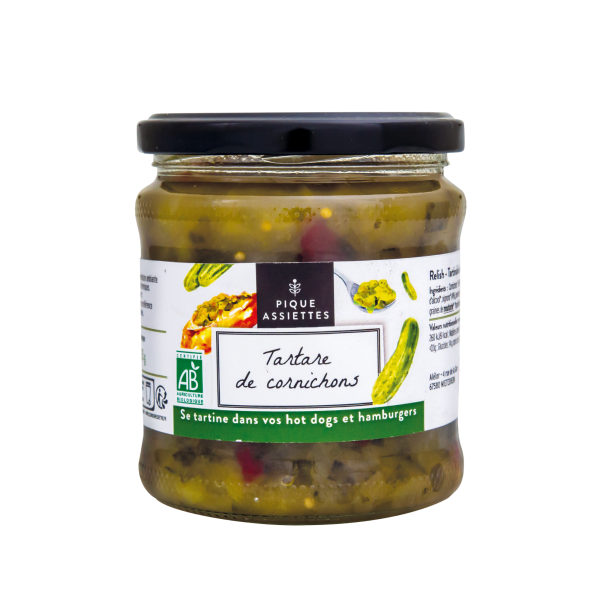 Relish de Cornichons Bio - PIQUE ASSIETTES - La Boutique des Condiments